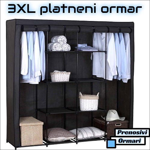 3XL-Platneni rasklopivi ormar