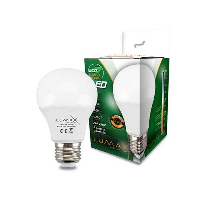 LUMAX LED sijalica E27 9W