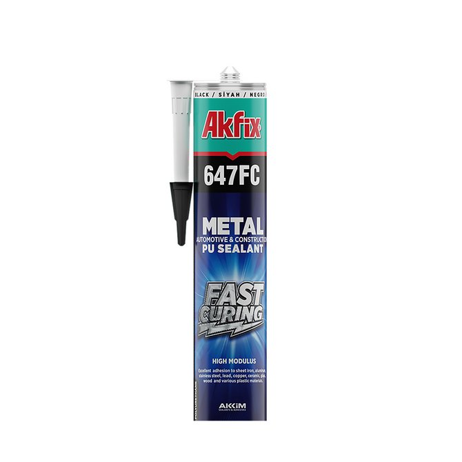 AKFIX 647FC PU zaptivna masa za metal crna 310ml