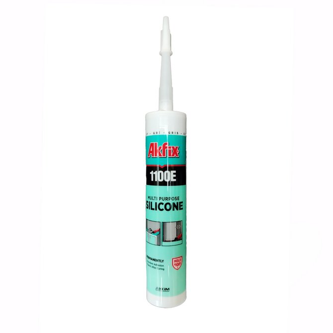 AKFIX 1100E univerzalni silikon 280ml beli