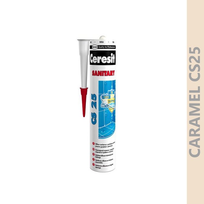 CERESIT sanitarni silikon CS25 280 ml caramel