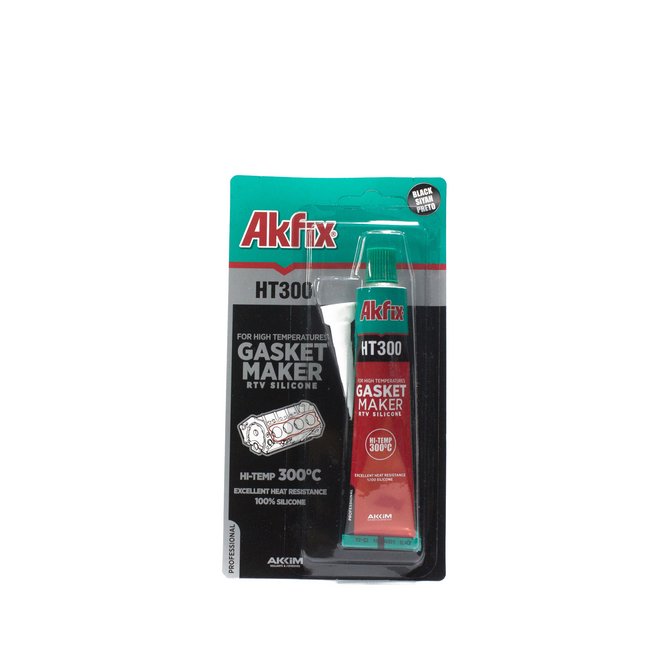 AKFIX HT300 silikon za visoke temperature 50 ml crna