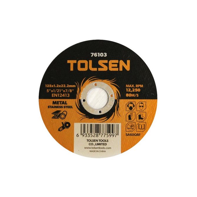 TOLSEN rezna ploča 125x1.2x22.2mm 76103