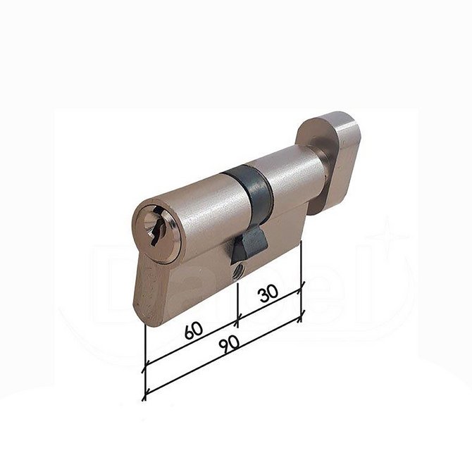 DABEL cilindar za vrata CL2000 90 mm + dugme