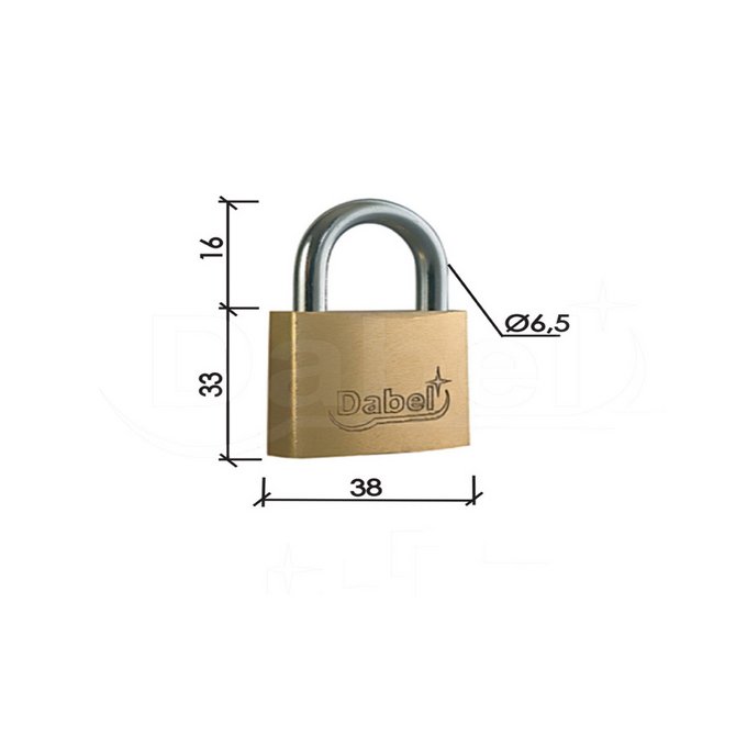 DABEL katanac 2029 MS 40 mm