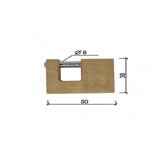 DABEL katanac 50 mm kodirani