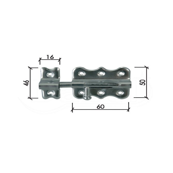 DABEL 384 reza za drvena vrata 60mm