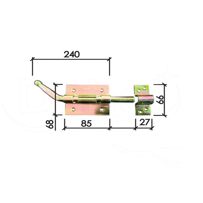 DABEL 320 reza za vrata 240/ 85x68/27x66mm