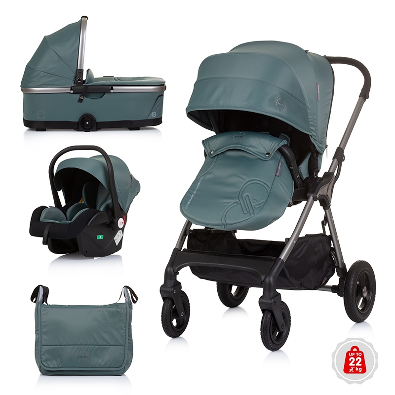 Chipolino Infinity kolica 3u1 Pastel Green