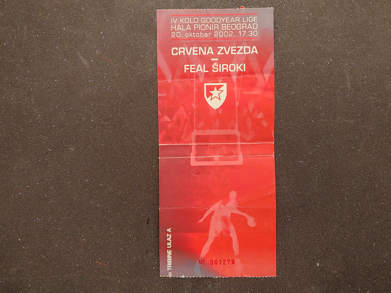 CRVENA ZVEZDA -FEAL SIROKI 20.10.2002 ABA Goodyear liga