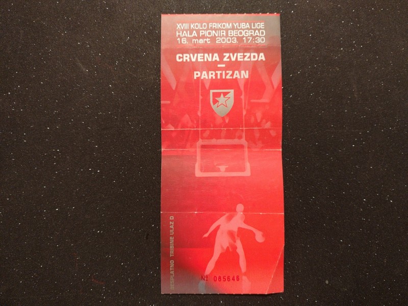 CRVENA ZVEZDA - KK PARTIZAN 16.3.2003. FRIKOM YUBA liga