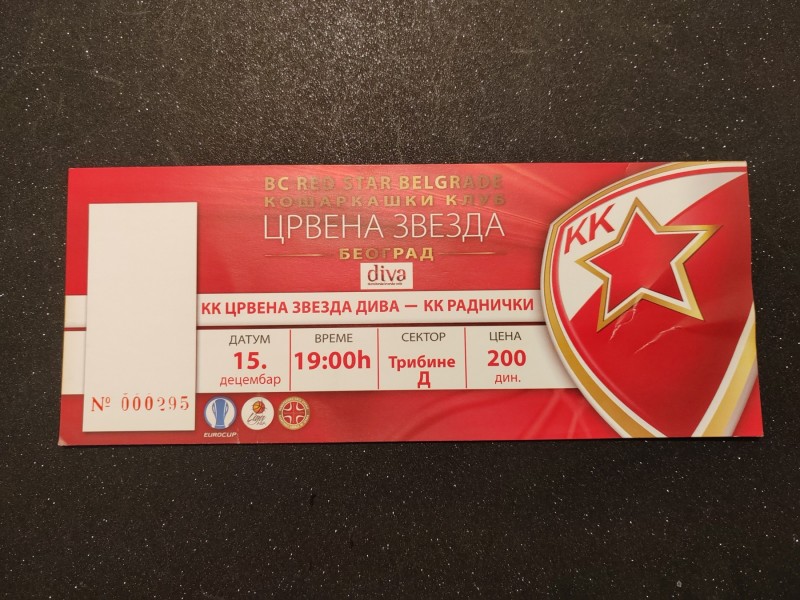 CRVENA ZVEZDA - KK RADNICKI 15.12.2012. / ABA LIGA