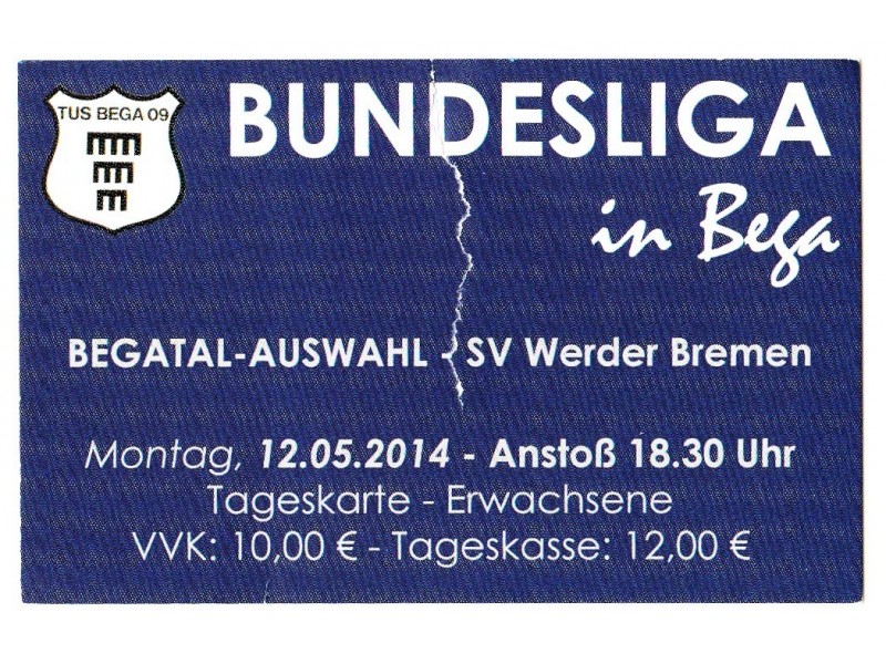 2014, BEGATAL AUSWAHK - WERDER BREMEN!