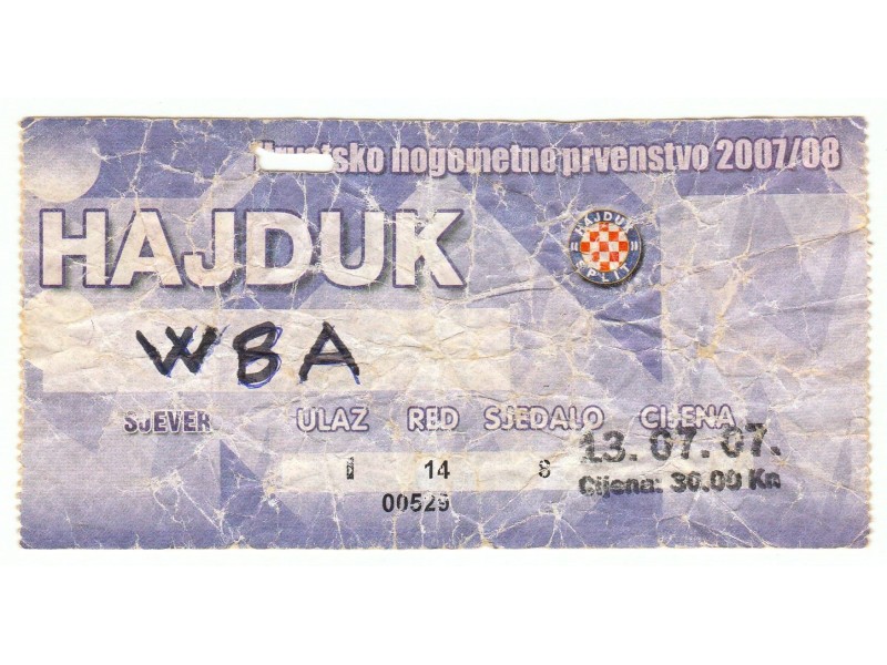 2007, HAJDUK - WEST BROMWICH ALBION!