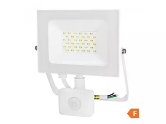 COMMEL LED Reflektor Senzor 30W 4000K, 2550lm 30kh, Beli C307-139