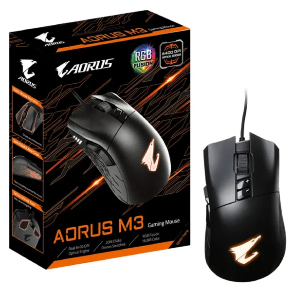 GIGABYTE AORUS M3 optički gaming miš crni