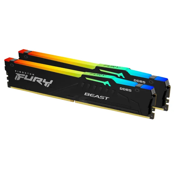 KINGSTON DIMM DDR5 48GB (2x24GB kit) 7200MT/s KF572C38RSAK2-48 FURY Renegade Silver RGB XMP