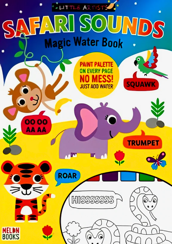 Magic Water Book: Safari Sounds