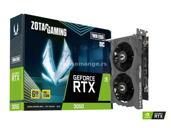 Grafička karta Zotac Gaming Geforce RTX 3050 6GB Twin Edge OC GDDR6 96 bit 3xDP/HDMI