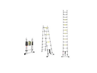 Preklopne teleskopske merdevine 3.8m (1,9+1,9)