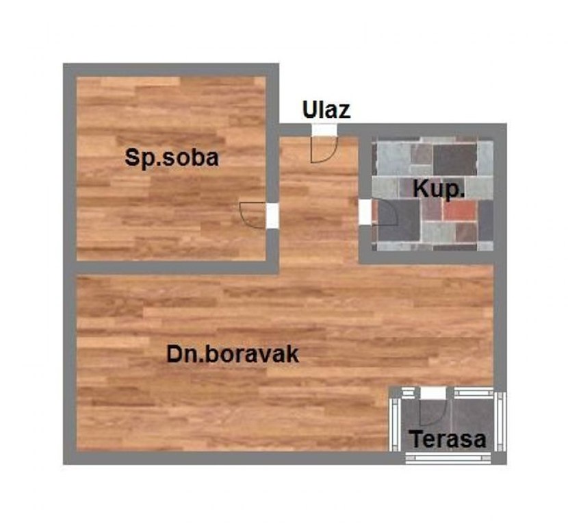 dvosoban stan 41m2 telep izgradnja