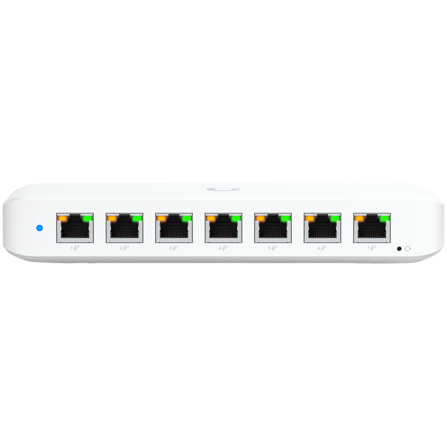 Ubiquiti,8 x 10Base-T/100Base-TX/1000Base-T (Gigabit Ethernet/Fast Ethernet/Ethernet) RJ-45, USW-ULTRA-210W