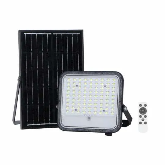 M452080-C5 100W solarni LED reflektor set 6500K IP65 AL body CRNI Mitea Lighting