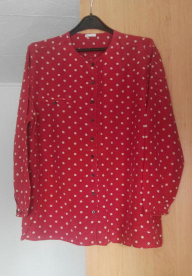 TUFNASTA VINTAGE BLUZA, ČISTA SVILA