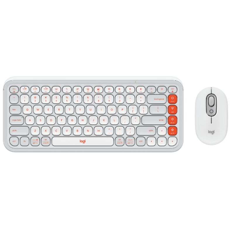 LOGITECH POP Icon Combo US tastatura bela