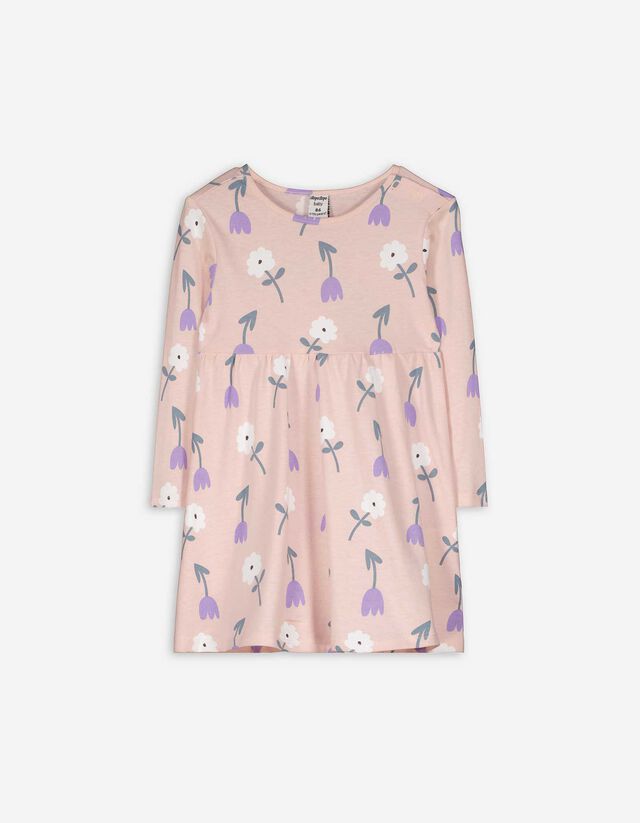 Haljina - Floralni print - roze