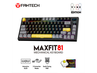 Tastatura Mehanicka Gaming Fantech MK910 RGB Vibe Maxfit 81 Vibrant Utility Wireless (Yellow switch)