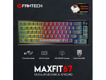 Tastatura Mehanicka Gaming Fantech MK858 RGB Maxfit67 crna (brown switch)