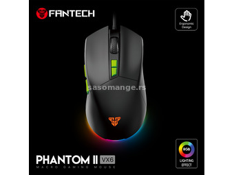 Mis Gaming Fantech VX6 Phantom II crni