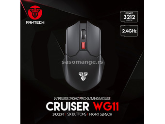 Mis Wireless Fantech WG11 Cruiser crni