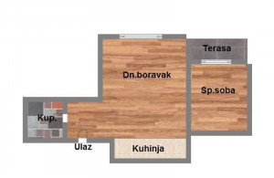 Izgradnja-dvosoban stan na Telepu od 40m2!