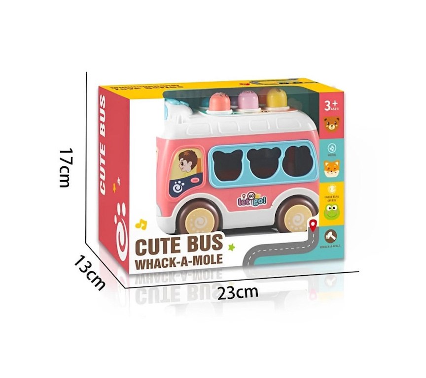 3u1 Bebi Autobus Roze