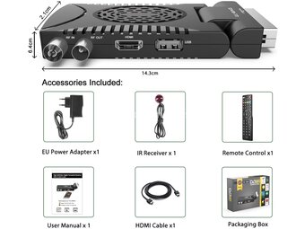 DVB-T2 HD multimedia Tuner -SCART