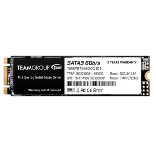 TeamGroup M.2 2280 256GB MS30 NGFF SSD SATA3 500/400MB/s TM8PS7256G0C101