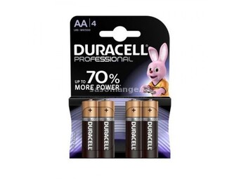 Baterija nepunjiva Duracell Prof AA 4 kom.