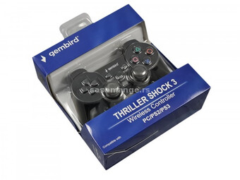 GEMBIRD JPD-THRILLERSHOCK 3 ** Bezični gamepad sa dvostrukom vibracijom, PS2 / PS3 / PC (549)