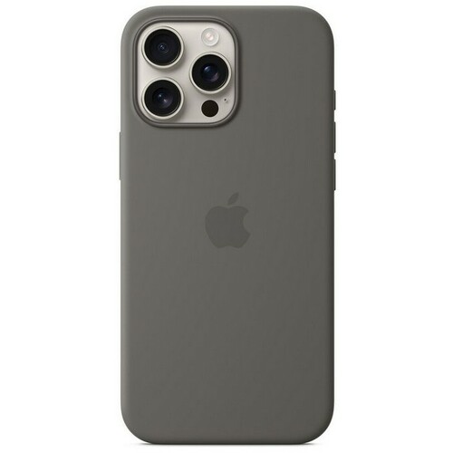 APPLE iPhone 16 Pro Max Silicone Case with MagSafe Stone Gray myyv3zm/a