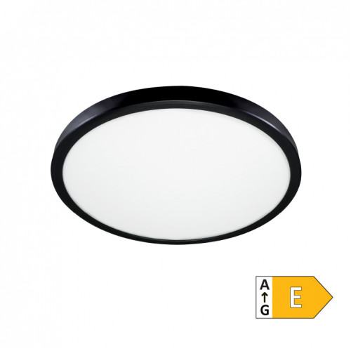 LED plafonjera 28W dnevno svetlo crna