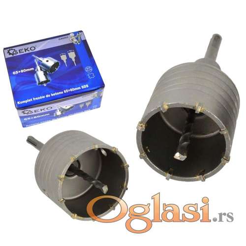 Kruna za bušenje betona set SDS plus 65 i 80mm