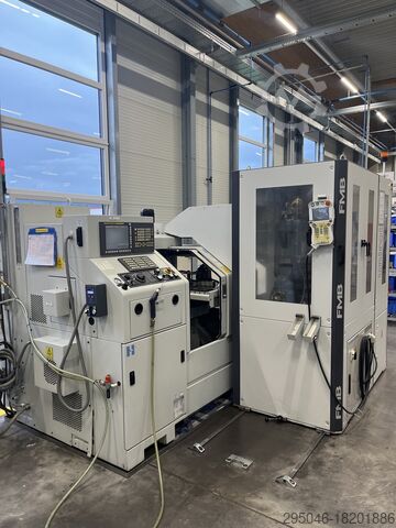 CNC-hard Strug
Hardinge CNC-Drehmaschine / FMB Unirobot GT27SP GG-121