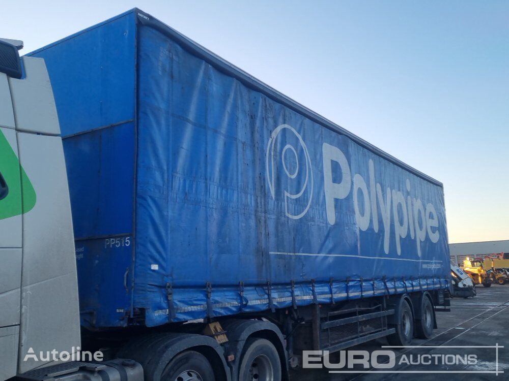 Prodaje se Twin Axle Curtainsider Trailer poluprikolicu sa kliznom ceradom na aukciji