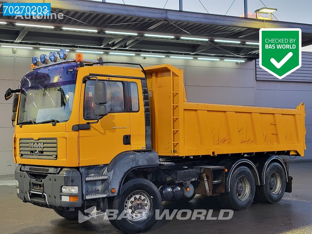 MAN TGA 33.440 6X6 12m3 Tipper Hydrodrive Big-Axle Manual Steelsuspe kiper