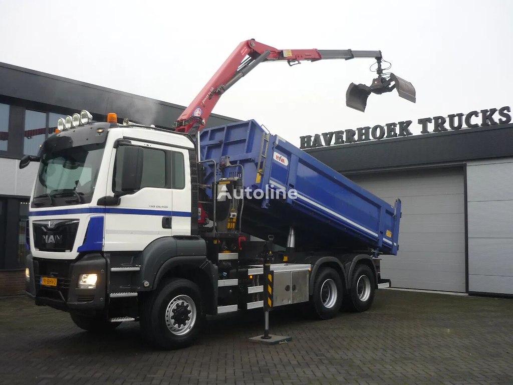 MAN TGS 26.400 6x6 Euro6 Tipper/Crane kiper