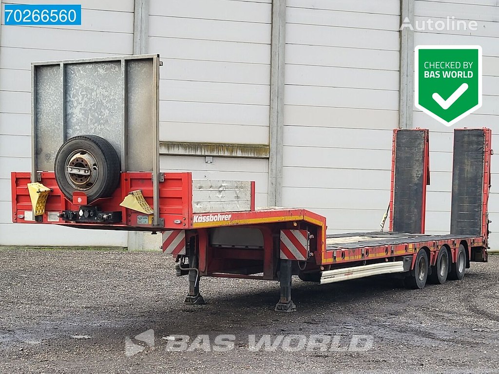 Kässbohrer LB3E 3 axles Lenkachse Ramps poluprikolica sa niskom platformom