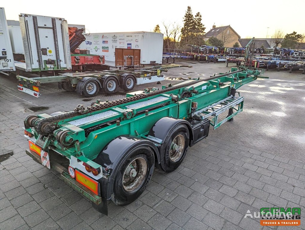 LAG O-2-33 EZCL 2-Axle BPW - Drum Brakes - Translift TL-26.65 Chain poluprikolica za prevoz kontejnera