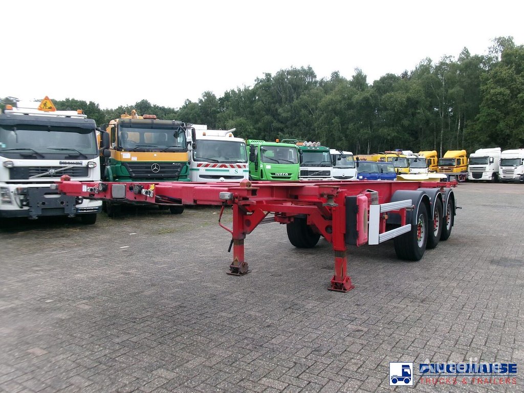 Asca 3-axle container trailer 20-30 ft poluprikolica za prevoz kontejnera